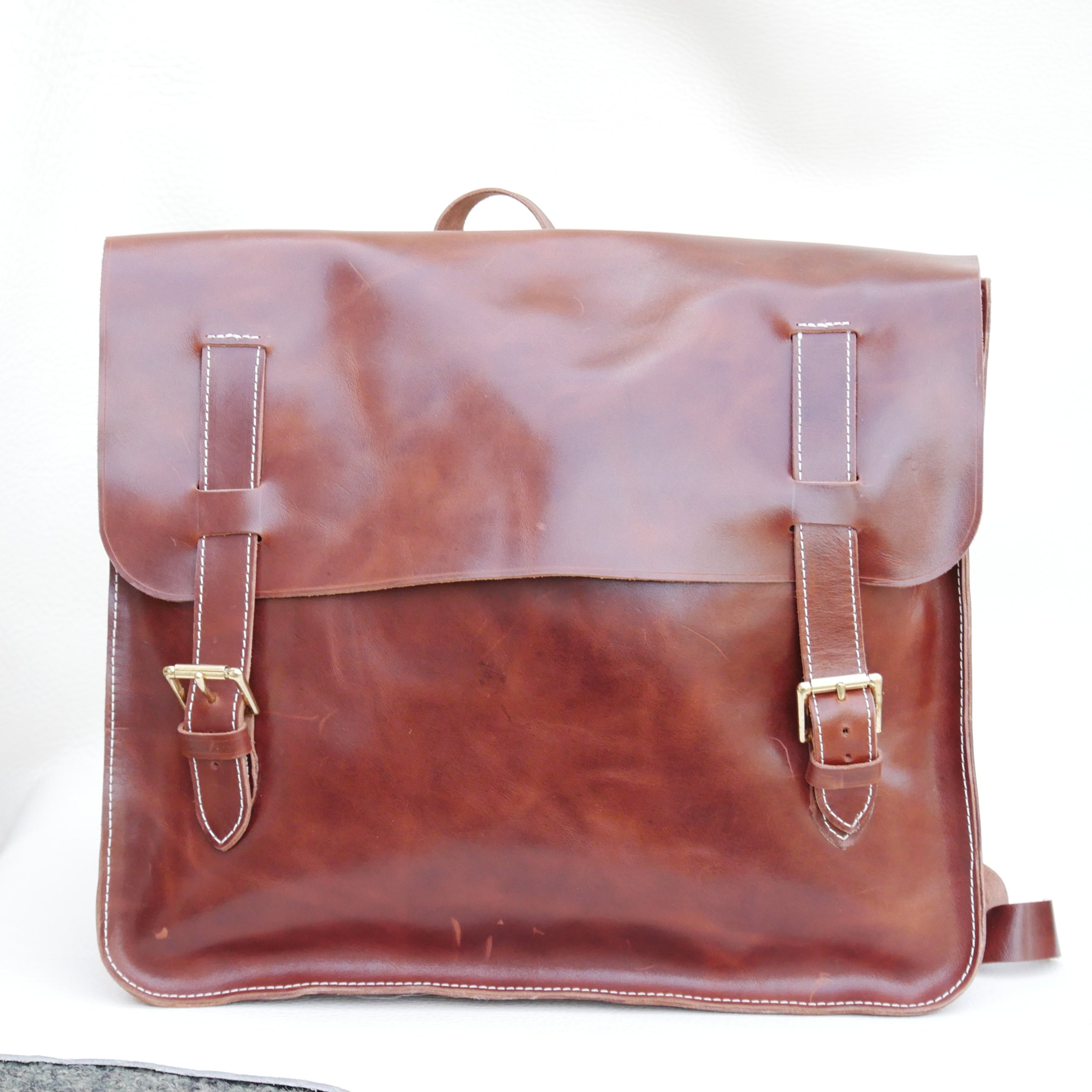 Handmade Prototype "Babbalucci" Unlined Vacchetta Leather Fold Over ...